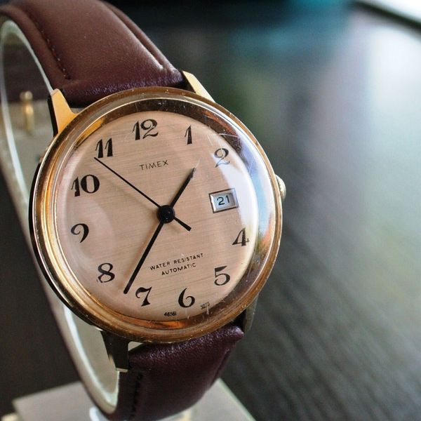 VINTAGE TIMEX 1973 SPORT DATE AUTOMATIC MECHANICAL SELF-WINDING MEN'S ...
