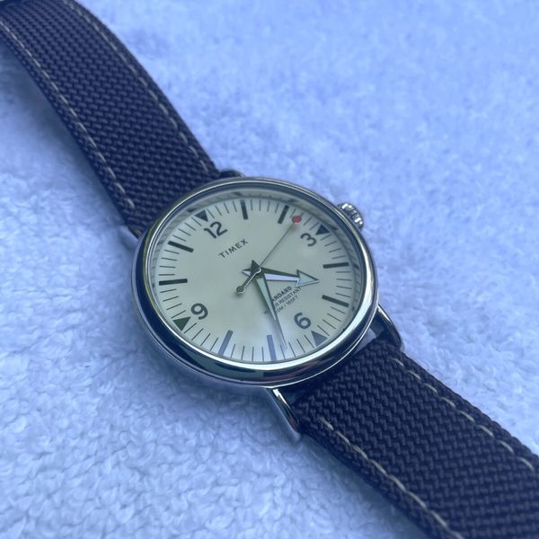 Original Timex Standard Collection Wristwatch 40mm Cream Dial ...