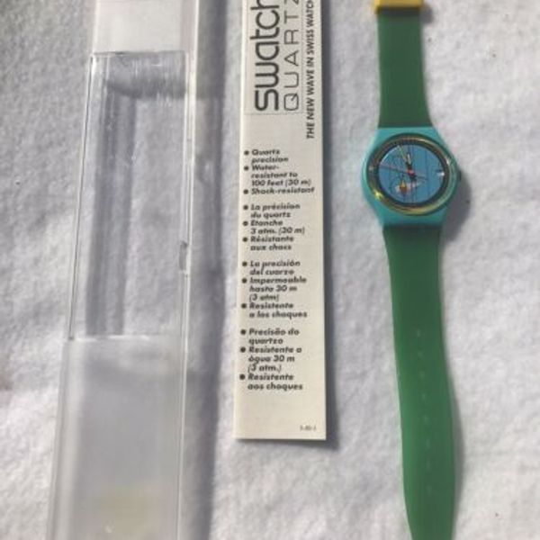 1988 Vintage Swatch Watch GL400 Pago Pago New In Case | WatchCharts ...