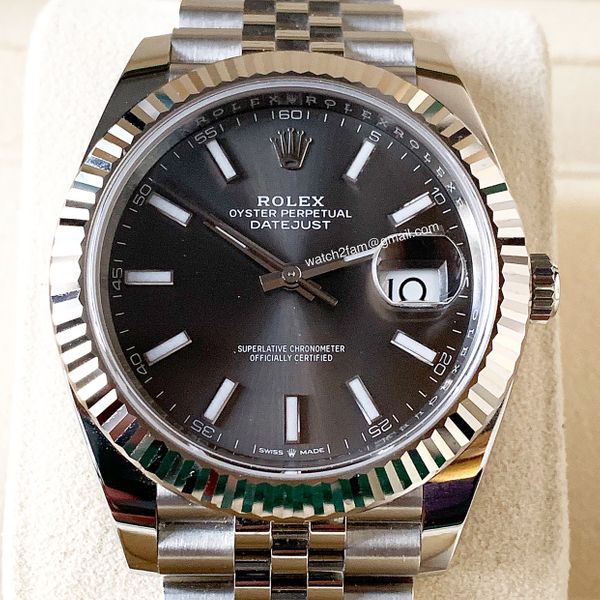 FS: Prestigious Rhodium Dial Rolex DateJust 41mm 126334 Super Jubilee ...