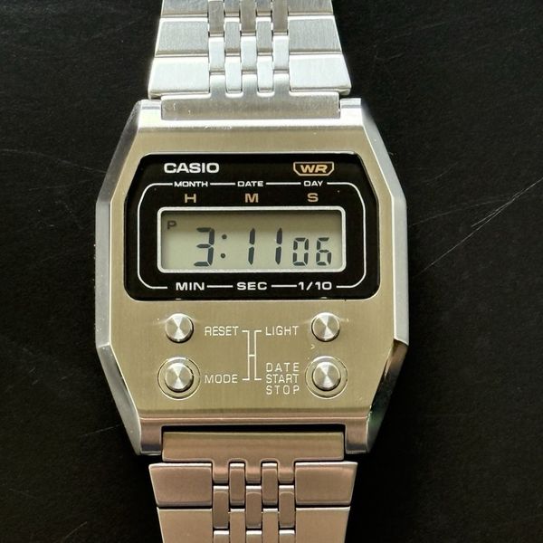 Casio Stainless Steel Digital Watch A1100D-1EF - Used | WatchCharts ...