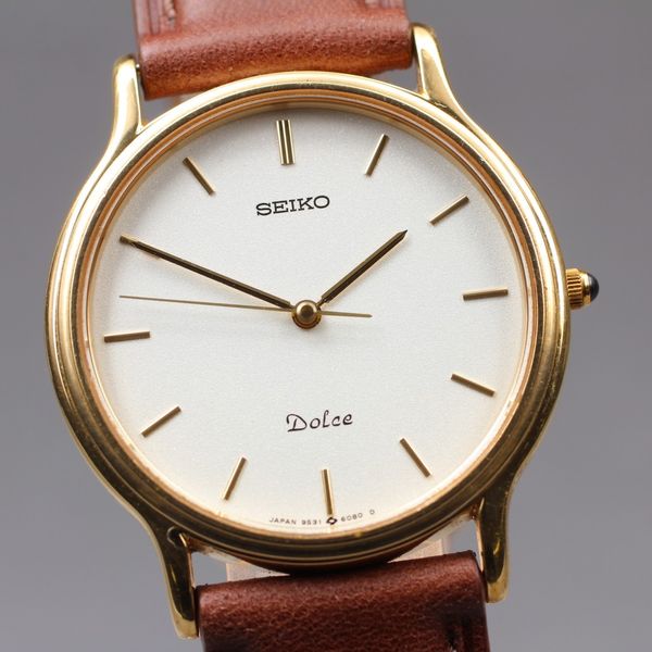 [N MINT] Seiko Dolce 9531-803C Gold SGP30 Quartz Mens Vintage Watch ...