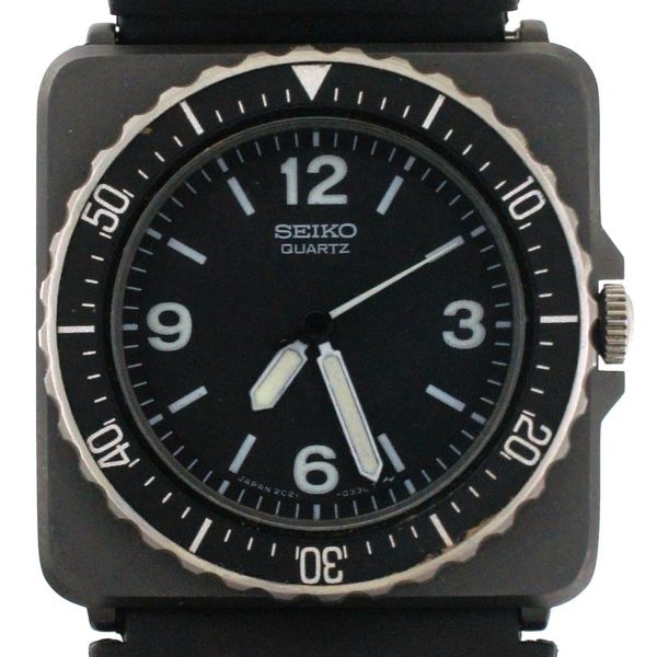 Vintage Seiko Fieldmaster SAZ018 Contra Quartz Diver's Watch Ref. 2C21 ...