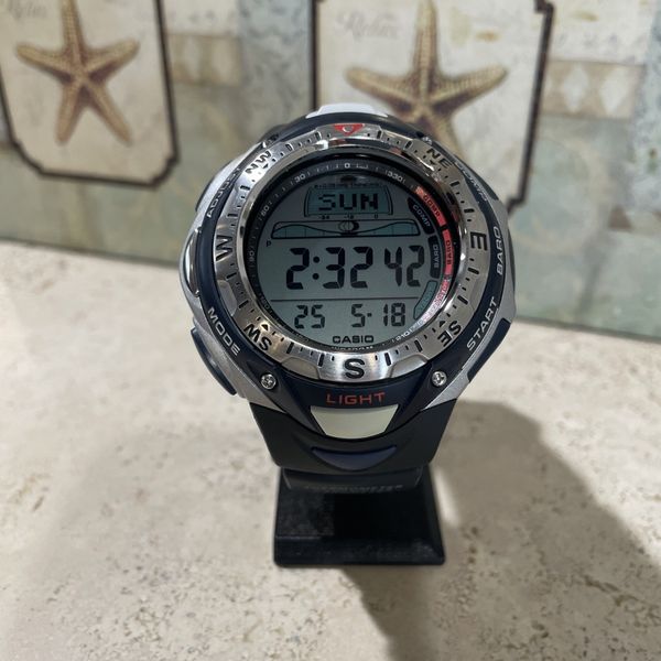 Casio Digital Watch Sea Pathfinder Triple Sensor Moon Baro 2273 SPF-40 ...
