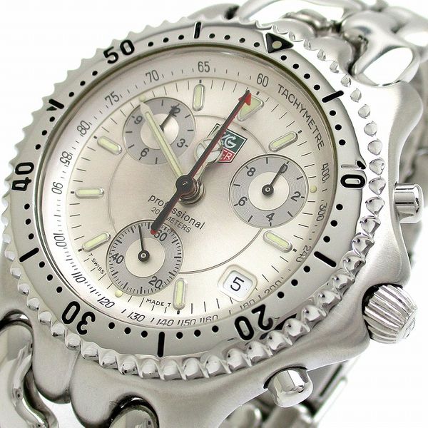 [Used] TAG HEUER watch sel professional chronograph men's silver dial ...