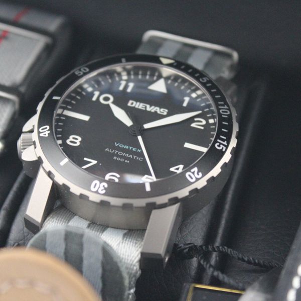 Dievas Vortex Diver Watch 44mm – Titanium | WatchCharts Marketplace