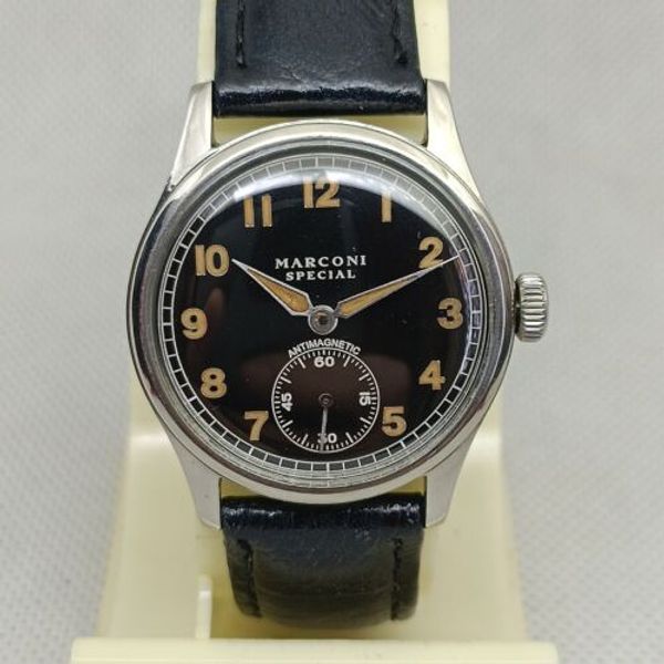 Stainless Steel Beautiful Marconi Special Military Wrist Watch ! Size ...