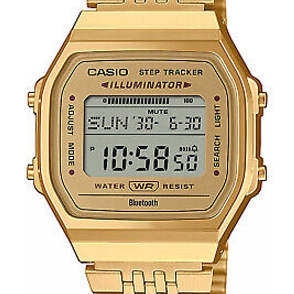CASIO Vintage Iconic Digital Watch Bluetooth Gold ABL-100WEG-9AEF ...