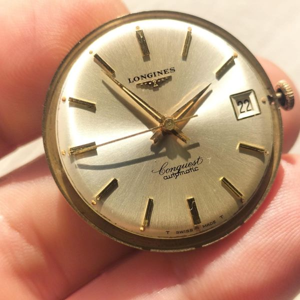 60s LONGINES CONQUEST CAL 291 VINTAGE MOVIMENTO OROLOGIO WATCH DIAL 29 ...