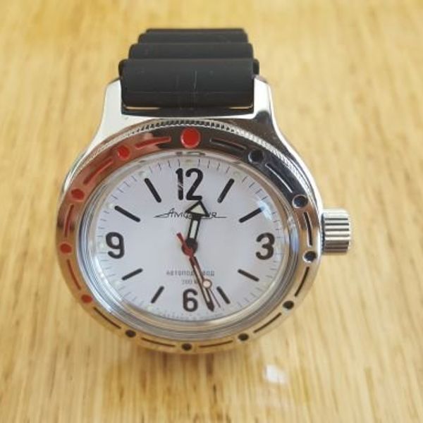FS: Vostok Amphibia 420 White Dial No Date | WatchCharts Marketplace