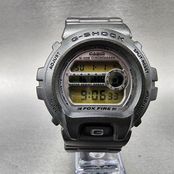 Casio G-shock Fox Fire DW-6900 Watch Men 45mm Digital Gray Tone Round ...
