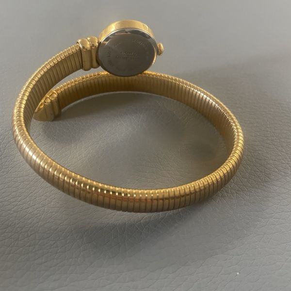 Joan Rivers Classics Collection Snake Coil Watch Omega Gold Tone Bypass ...
