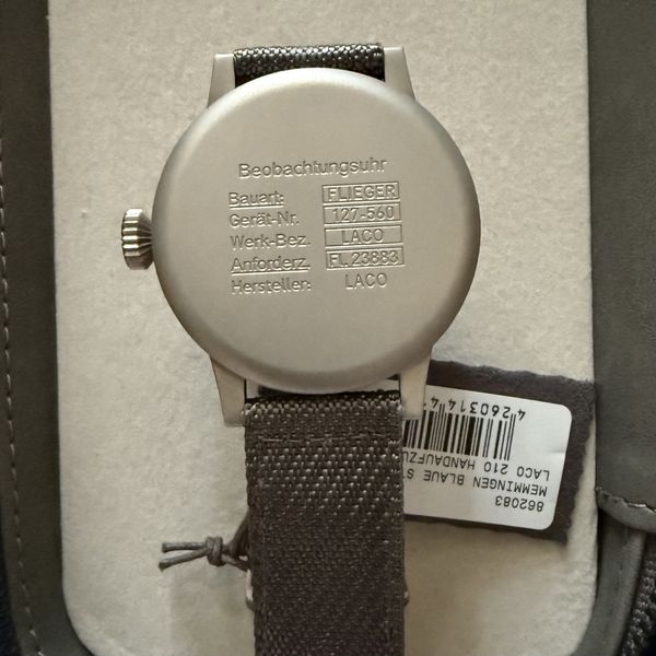 Laco Memmingen Original 42mm Hand Wind Mechanical Pilot Type A Watch ...