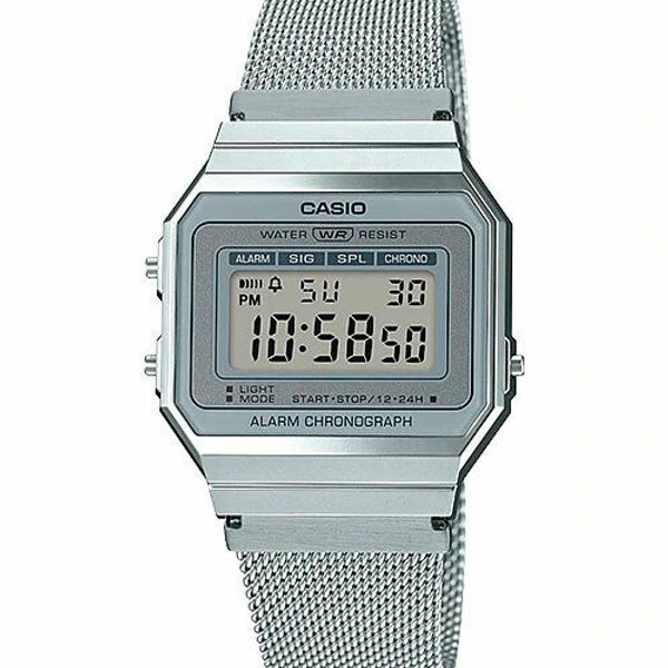 Casio A700WM-7A Digital Unisex Watch Retro Stainless Steel LED A700 New ...