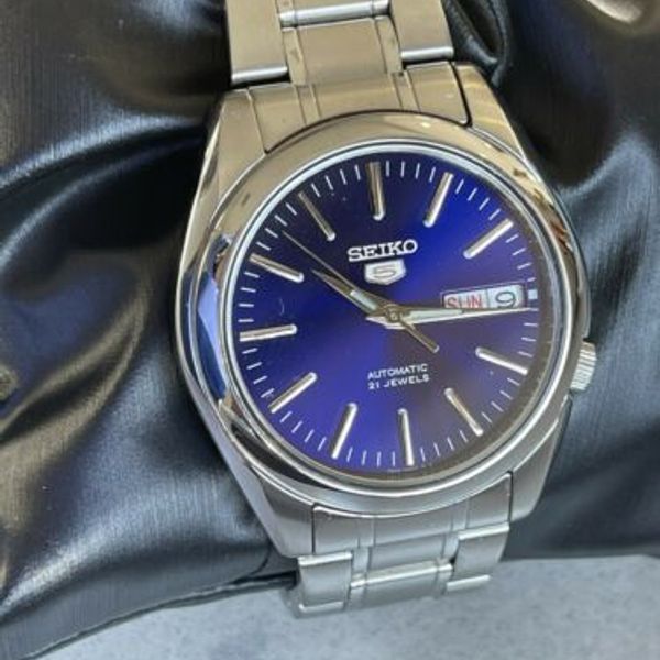 Seiko 5 Automatic SNK793 Blue Dial Stainless Steel Men's Watch ...