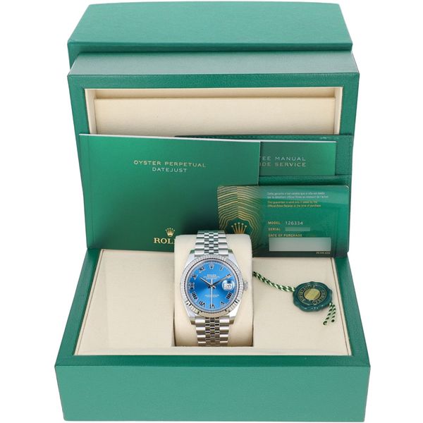 Rolex Datejust 41 mm 126334 Blue Azzurro UNWORN 2025 Roman Jubilee ...