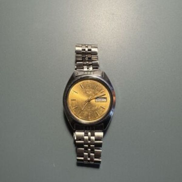 Vintage Seiko Menâ s D/D Golden Dial 6319 Automatic 21 Jewels Watch ...