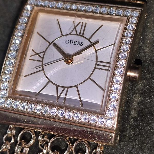 Guess Ladies Watch Gold Tone +Jewels. New Battery | WatchCharts Marketplace
