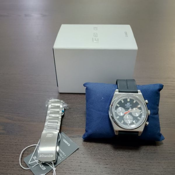 Casio Edifice Chronograph Panda Dial Analog Quartz Watch EFB-730D-1AV ...