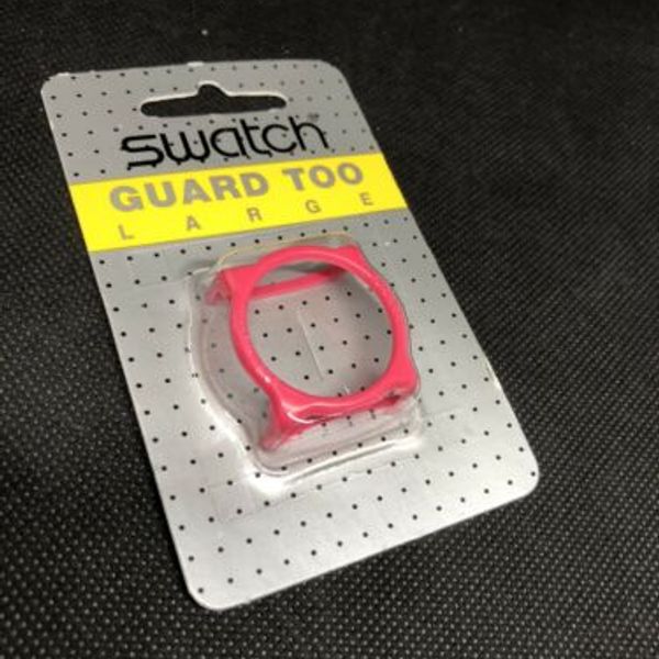 New Rare Vintage Swatch Watch Guard Too Large Pink In Blister Package ...