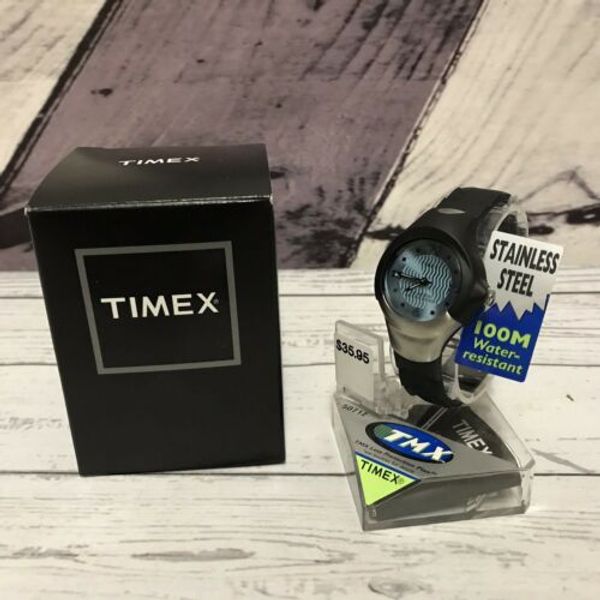 Timex TMX Womens Watch Blue Dial 100M Water Resistant T50712 Analog Quartz New | WatchCharts ...