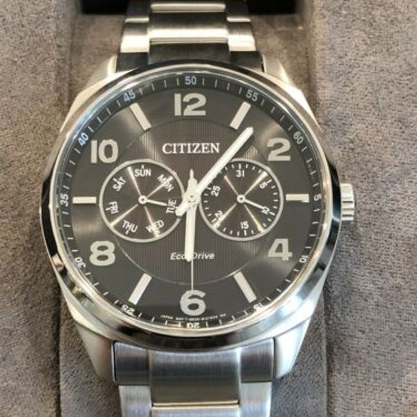 Brand New Citizen AO9020-84E Men's Eco-Drive Black EcoDrive Watch Free ...