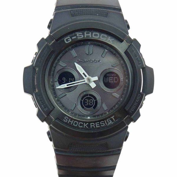 CASIO Casio watch G-SHOCK AWG-M100B tough solar watch black [pre-owned ...