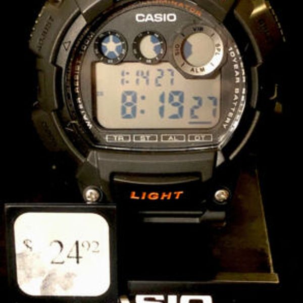 CASIO CAS109 10year Battery Vibration Alarm 100m WR NEW Black ...