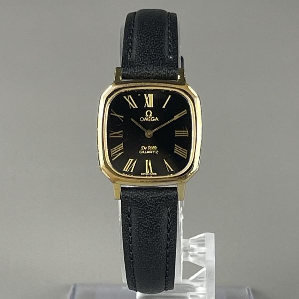 OMEGA De Ville 1353 Ladies Vintage Watch Black Dial New battery New ...