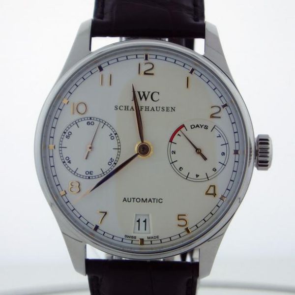 FS: IWC Portuguese Automatic 7 Day Power Reserve White Dial Rose ...