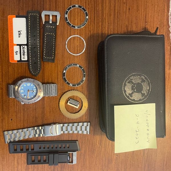 Helson Tortuga light blue dial | WatchCharts Marketplace