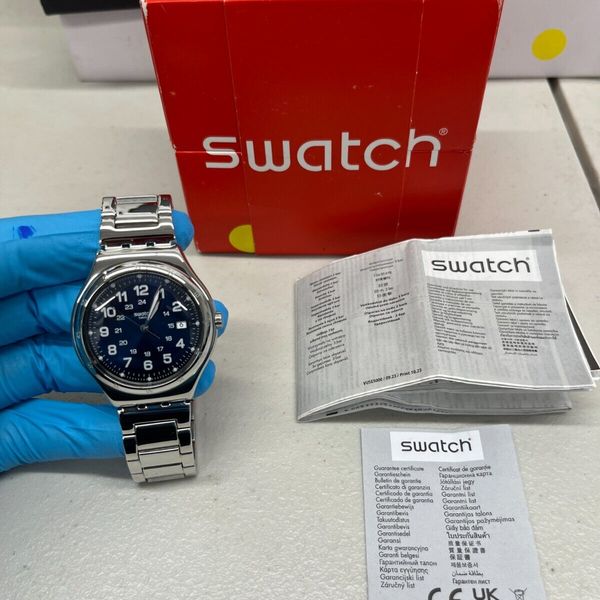 Swatch Blue Boat Stainless Steel Men's Watch YWS420G - USED ...