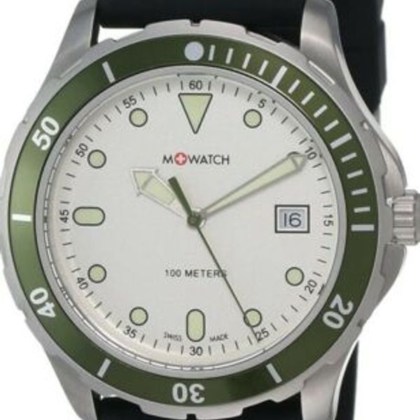 M-watch Swiss Aqua Steel 41 Analog White Dial Men's Watch-WBX.31210.RB ...