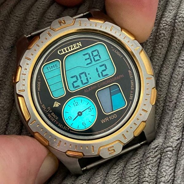 VINTAGE CITIZEN PROMASTER WINDSURFER C350 1986 NOS VERRY RARE ...