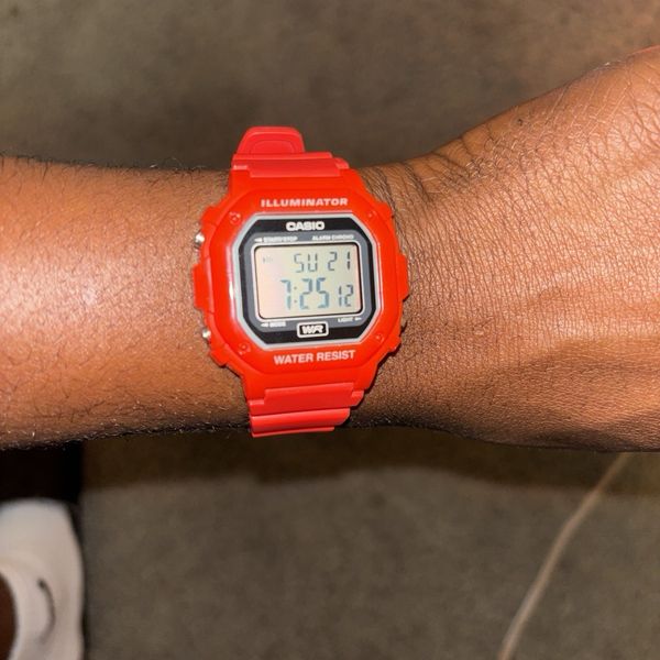 Red Casio Illuminator Water Resistant Watch | WatchCharts Marketplace