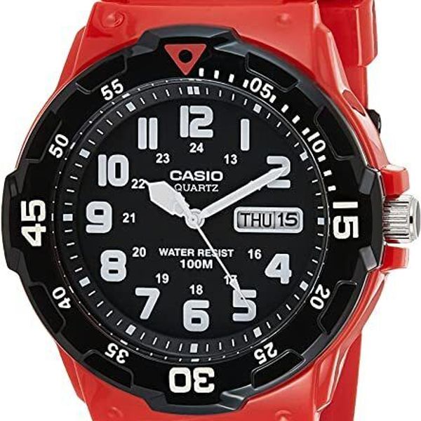 Casio Men's Core MRW200HC-4BV Red Quartz Watch | WatchCharts Marketplace