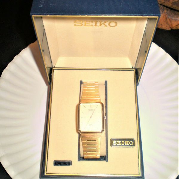 Vintage MENS SEIKO SX Quartz WATCH 8Y21 5070 Gold w/Box Not Running/Battery? | WatchCharts