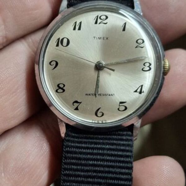 Timex Marlin 1970 Silver Tone Silver Dial Men's Vintage 1970s ...