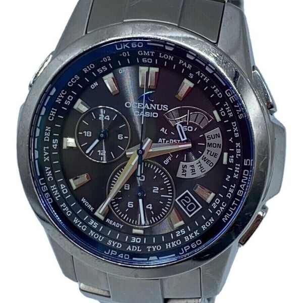 CASIO Oceanus OCW-M700 TITANIUM Watch Solar japan tested uesd JAPAN ...