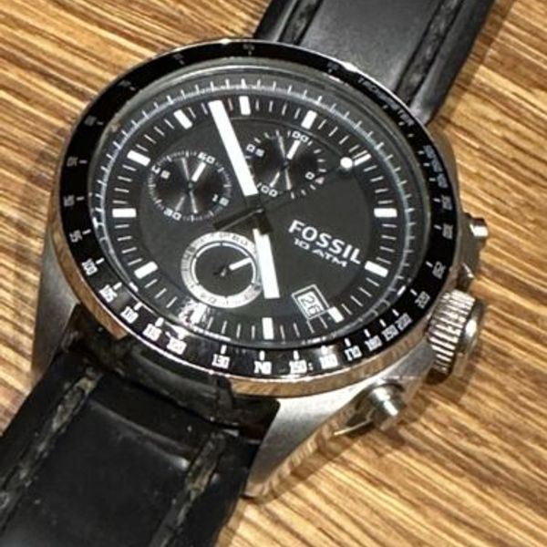 Fossil Decker Black Dial Chronograph Men's Watch CH2573 | WatchCharts ...