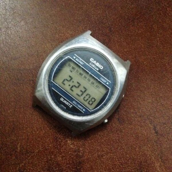 Vintage Casio Casiotron 94QR-26 70s Running For Repair Watch Lcd ...