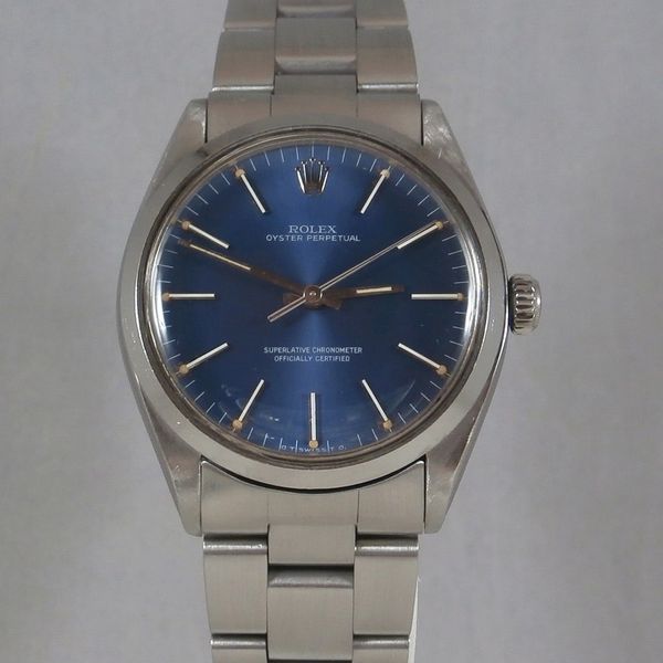 FS: Mens Rolex 1002 Oyster Perpetual w/1570 Movement, Blue Sigma Dial ...