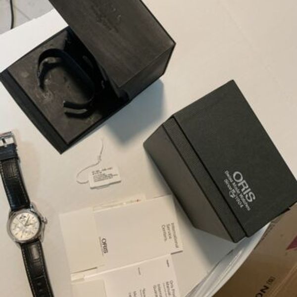 Oris Artlier Triple Calendar Moonphase Automatic Stainless Steel Watch ...