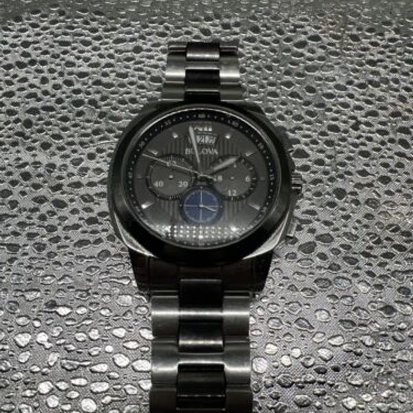 Bulova 98B233 Men's Two Tone Quartz Chronograph Stainless Wristwatch ...
