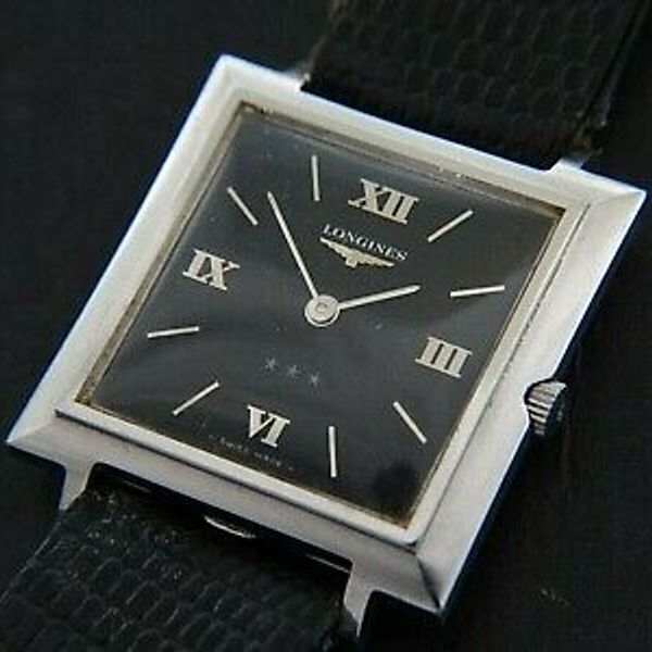 VTGE RARE LONGINES SQUARE MEN WATCH. Cal 428, Ref 7759. 1955. SERVICED ...