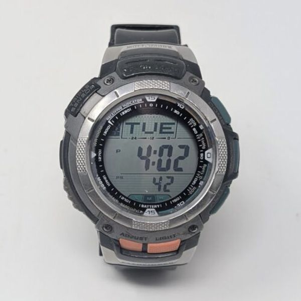 Casio Pathfinder ProTrek Men's Solar Atomic Watch PAW-1100 3043 Triple Sensor | WatchCharts ...