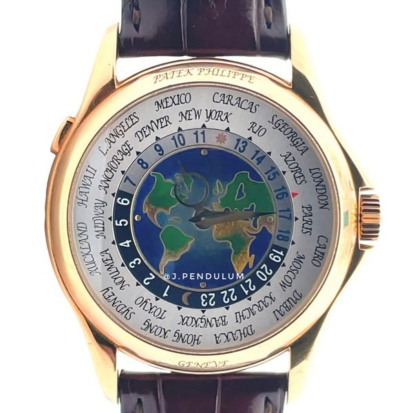Patek Philippe World Time Enamel Dial Yellow Gold | WatchCharts Marketplace