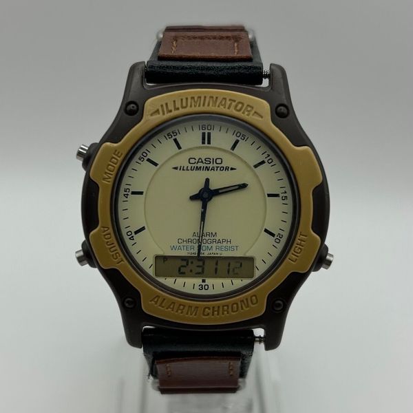Vintage Casio Illuminator Analog Digital Mens Watch - AW-44 - Replaced ...