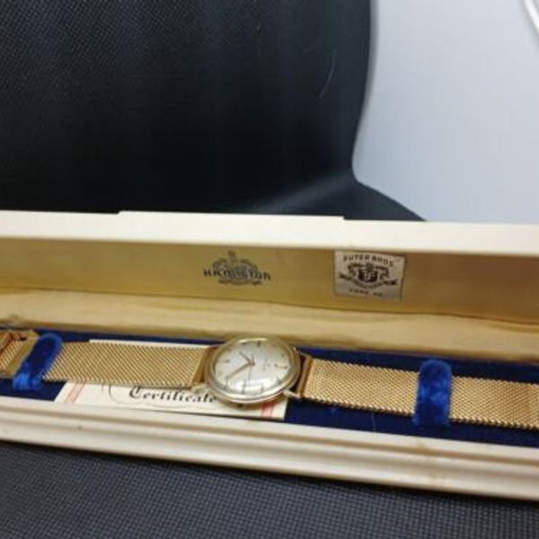 Vintage Hamilton Wristwatch in Bakelite Hamilton Watch Box ...