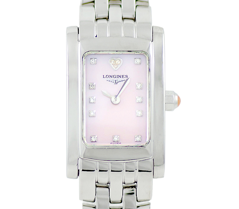 Longines DolceVita 16 Quartz Stainless Steel Pink MOP (L5.158.4.93 ...